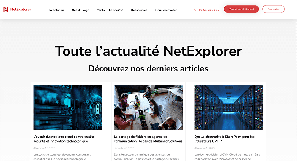 Blog - NetExplorer : solutions de partage et stockage de fichiers
